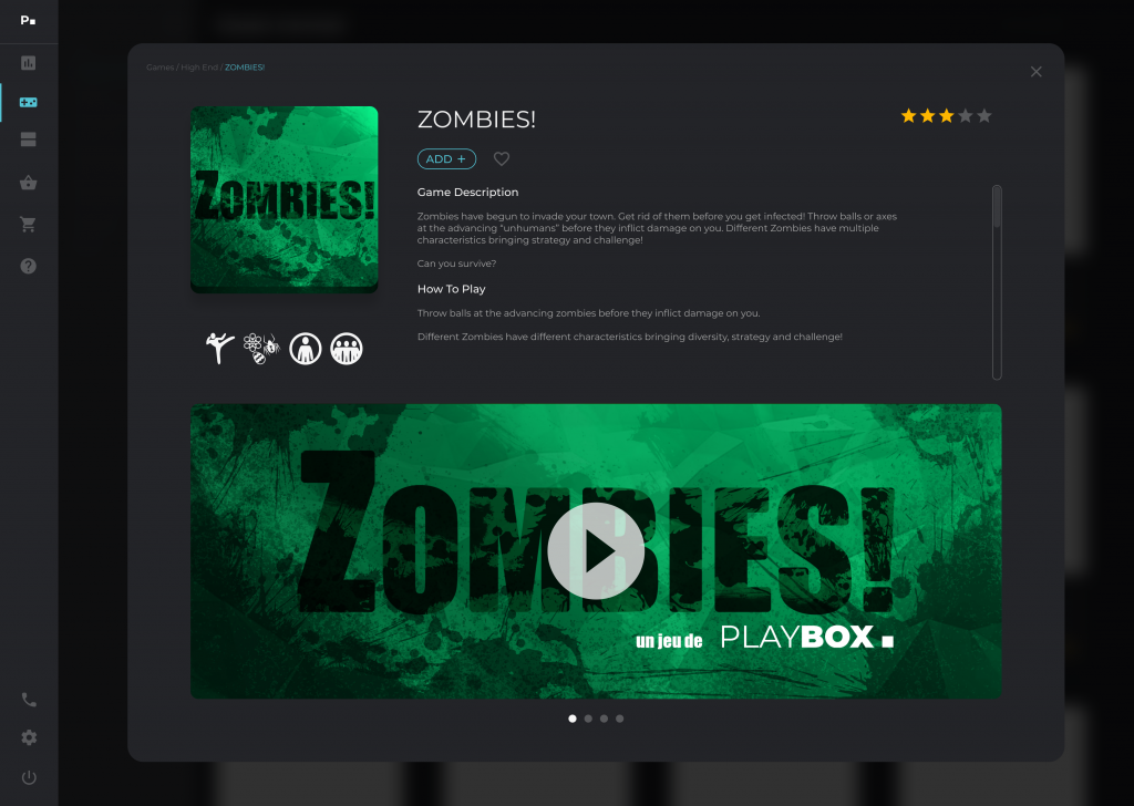 An exclusive management tool for the Playbox - PLAYBOX